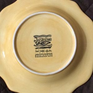 Tabletops Unlimited | Dining | Gold Colored Salad Plates Jasmine Hand ...